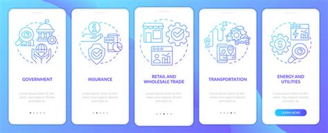 Big Data Applications Light Blue Onboarding Vector Image