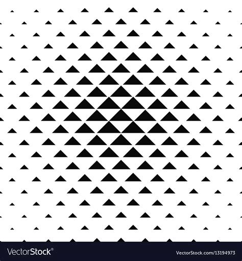 Abstract Monochrome Triangle Pattern Background Vector Image