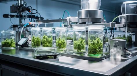 Premium Ai Image A Photo Of A Hyper Detailed Shot Of A Cannabis Testing Laboratory
