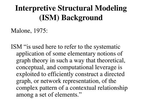 Ppt Using Interpretive Structural Modeling To Identify And Quantify