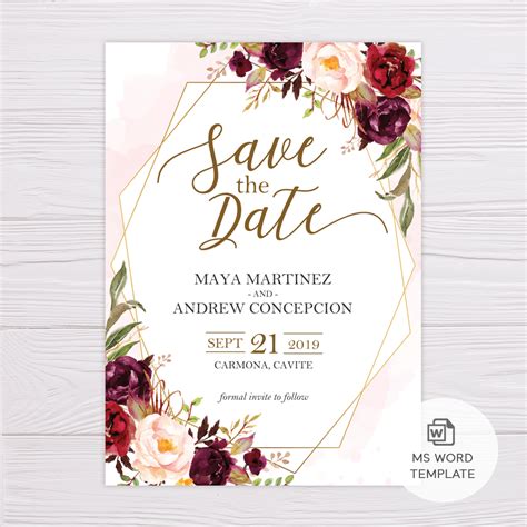 Microsoft Word Save The Date Templates Colona Rsd With Regard To Save The Date Cards