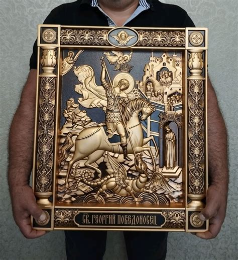 Икона Георгий Победоносец в интернет-магазине Ярмарка Мастеров по цене ...