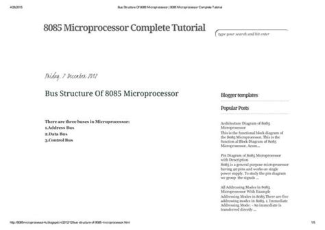computer system architecture microprocessor 8085 unit 4 pdf