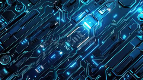 Binary Codes With Glowing Blue Digits Technology And Data Concept
