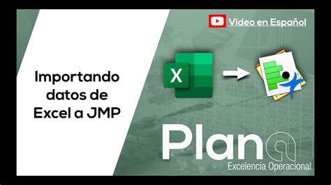 Cómo Importar Los Datos De Excel A Jmp Youtube