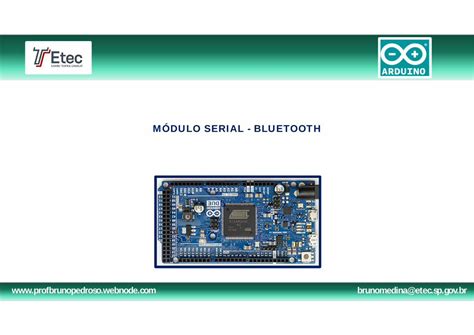 Pdf MÓdulo Serial Bluetooth · O Arduino Possui 4 Módulos
