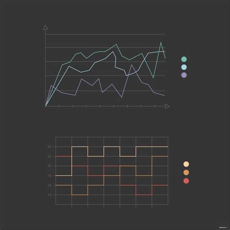 Line Graph Vector In Illustrator Svg  Eps Png Download