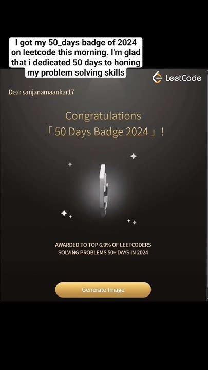 Leetcode 50days Badge Leetcode Coding Datastructures Daily Dailychallenge Youtube