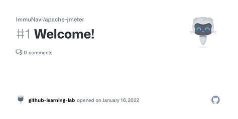Welcome Issue ImmuNavi Apache Jmeter GitHub