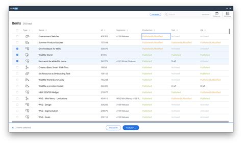 Editor Grid View WalkMe Help Center