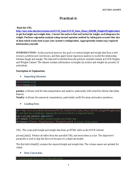 Nn Practical 6 Neural Netwroks Ue213001 Aakriti Practical 6 Read The