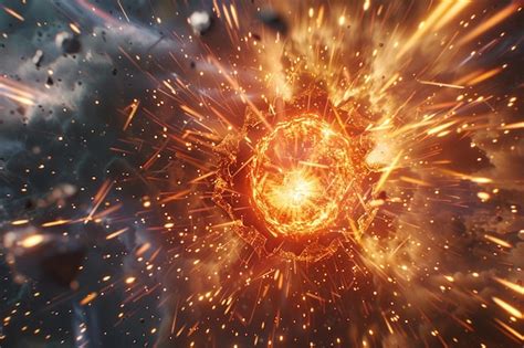 premium photo experience the thrilling collision of pon particle