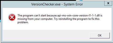 C How To Resolve Mincore Lib Dependencies Such As Api Ms Win Core Version I Dll Stack