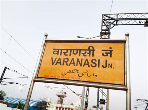 April Varanasi Junction India Varanasi Junction Railway Station Platform In Morning
