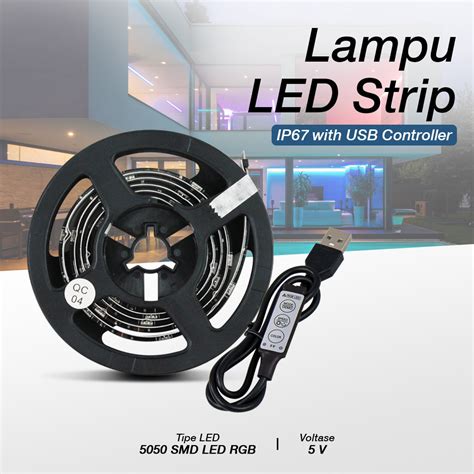 Jual Lampu Led Strip Led Meter Dan Meter Led Strip Meter Kabel Usb Shopee Indonesia