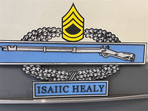 Combat Infantry Badge CIB With Rank And Name Etsy