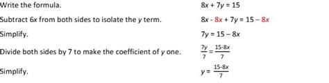Solving Formulas Or Equations For A Specific Variable Chemistry