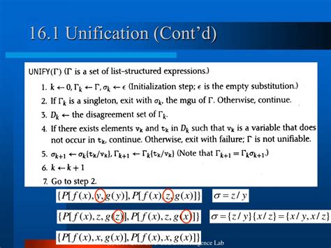 Ppt Artificial Intelligence Chapter 16 Resolution In The Predicate Calculus Powerpoint
