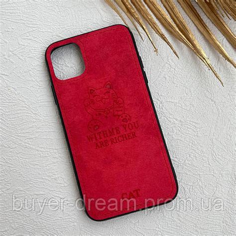Чехол на 11 айфон .чехол для 11 iphone / case iphone красный с котом ...
