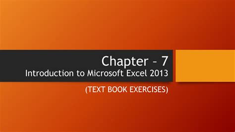 SOLUTION Chapter Tb Exercises Studypool