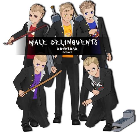 Yandere Simulator Male Delinquents Download By Xmikuxx Yandere