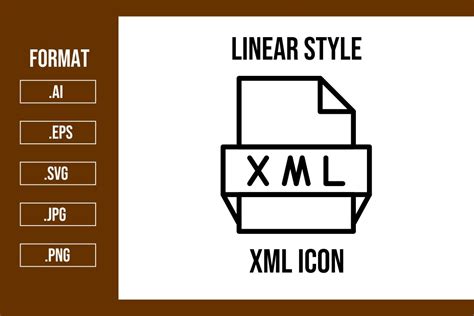 Xml Icon Graphic By Man00 · Creative Fabrica