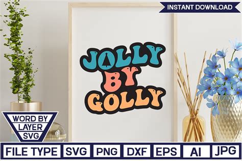 Jolly By Golly Retro Design Graphic By Nzgraphic · Creative Fabrica