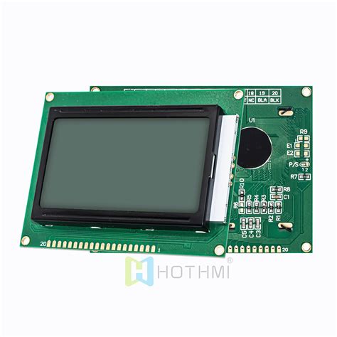 3 2 Inch 128x64 Yellow Green Backlight Graphic LCD Module Graphic COB Module STN Gray