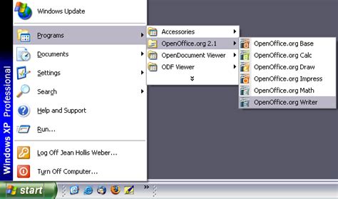 Starting From The System Menu Apache Openoffice Wiki