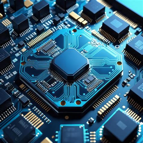 Premium Ai Image Advanced Technology Visualization Circuit Board Cpu
