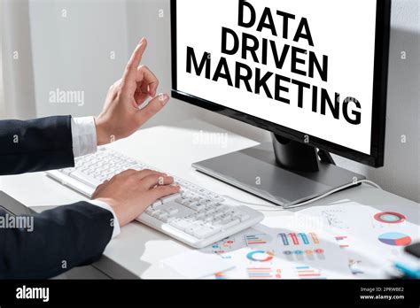 Text Sign Showing Data Driven Marketing Business Overview Strategy