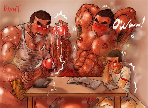 Rule 34 Balls Bara Big Balls Big Penis Blush Boner Erection Hands