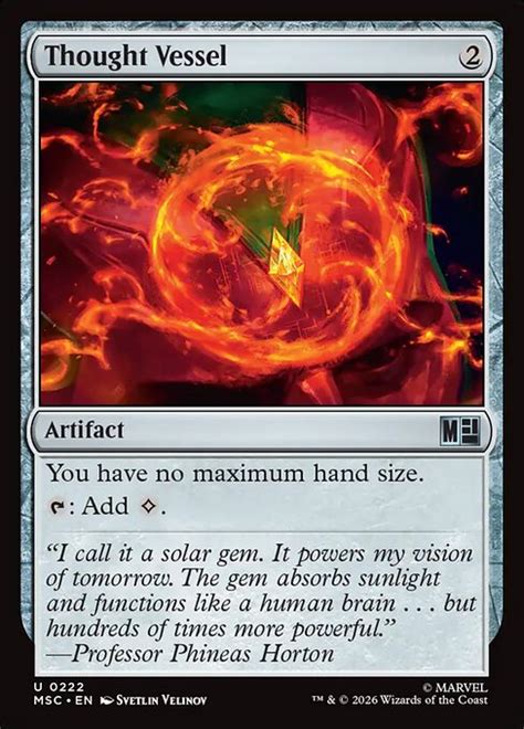 Thought Vessel Mtg Cards Journeys End Games