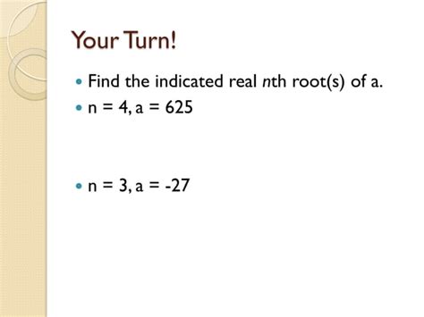 7 1 Nth Roots And Rational Exponents PPTX