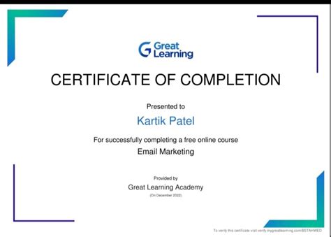kartik patel on linkedin greatlearningacademy greatlearning glacertificate