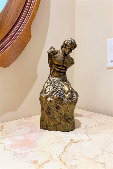 Nude Man Statue Nude Male Torso Naked Man Sculpture 10 5 Tall Nude
