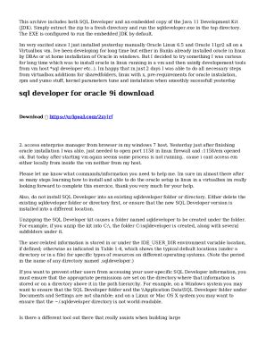 Fillable Online Sql Developer For Oracle I Download Fax Email Print PdfFiller
