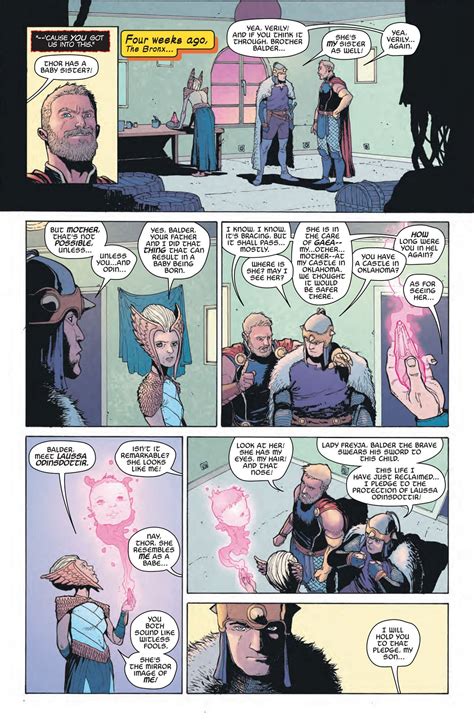 Freya Gives The Sex Talk To Thor And Balder In War Of The Realms