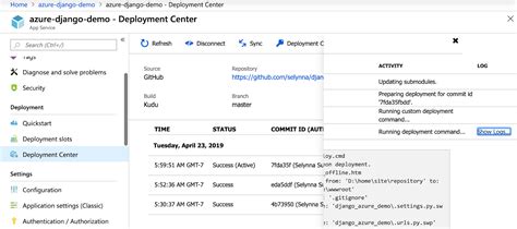 Deploying A Basic Django App Using Azure App Services By Selynna Sun