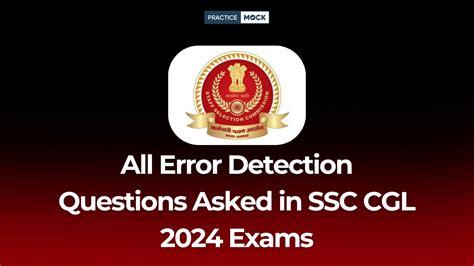 All Error Detection Questions Asked In Ssc Cgl Last Year Exams
