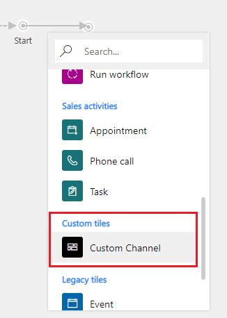 ステップ 4 アウトバウンド マーケティングのカスタム チャネルのタイルをテストする Dynamics 365 Customer