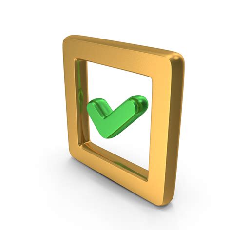 square frame tick mark symbol 3d object 2317597477 shutterstock