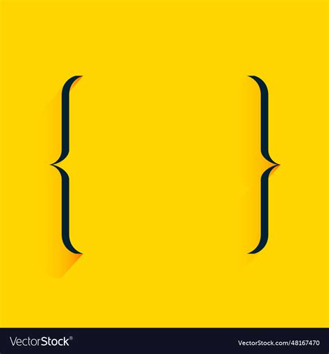 Blank Citation Bracket Frame Background Royalty Free Vector