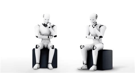 Premium Photo Xai Thinking Ai Humanoid Robot Analyzing Information Data