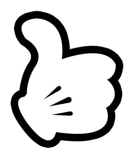 Mickey Mouse Hand Template Mickey Mouse Hand Cursor Mickey Mouse