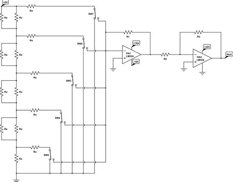 Solved The Digital To Analogue Converter Circuit Above Which Uses 5 Digital Switches And An R