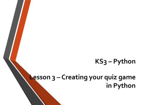Python Ks3 Lessons Teaching Resources