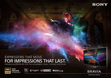 Bravia Sony Asia On Behance Sony Sony Electronics Advertising Poster