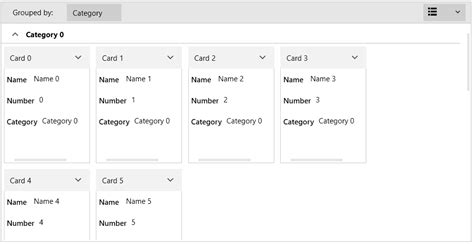 Card Layout Telerik Ui For Wpf