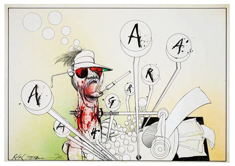 Ralph Steadmans Earlier Work Shows The Artists Abstract Streak